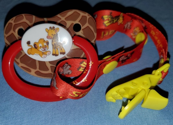 Safari Pacifier Giraffes and Lions. Match With Any of Our - Etsy