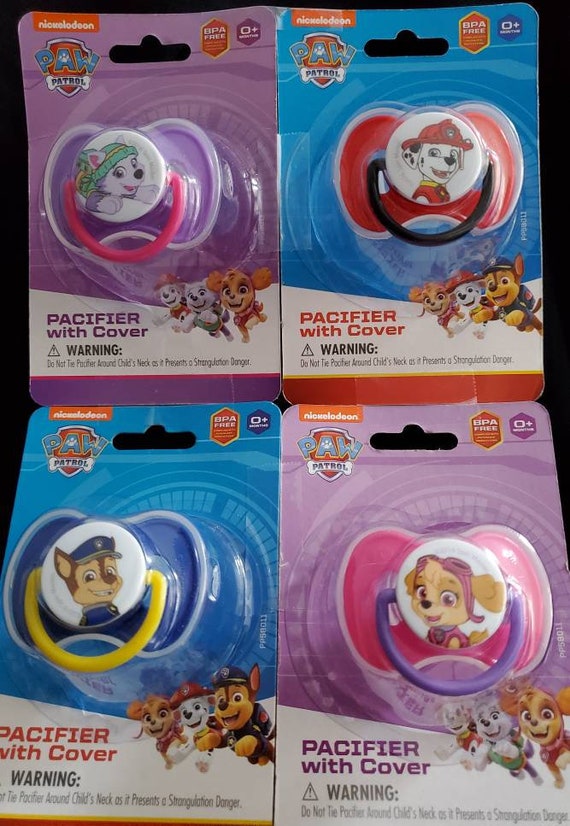 4 Pack Paw Patrol Pacifier Small Teet Set. - Etsy