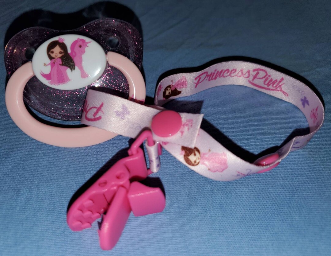 Princess Glitter Pink Pacifier Match With Any of Our Great Diaper ...