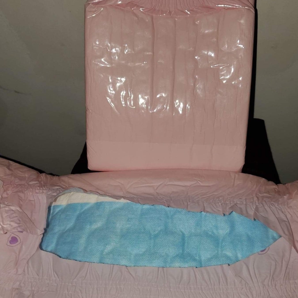 ABDL/ Adult Diapers Pink Overnight Rated Protection 2 Pack (M). Fits ...