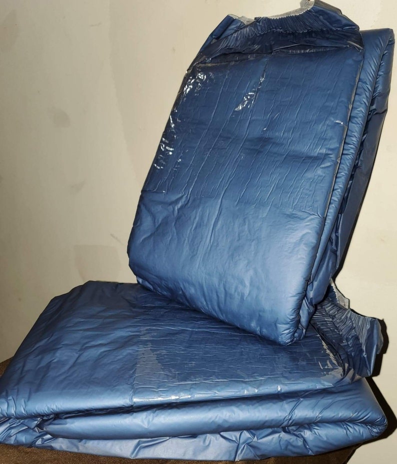 ADULT ABDL/ Metallic Blue Diapers 2 Pk (M) Great Overnight Protection ...