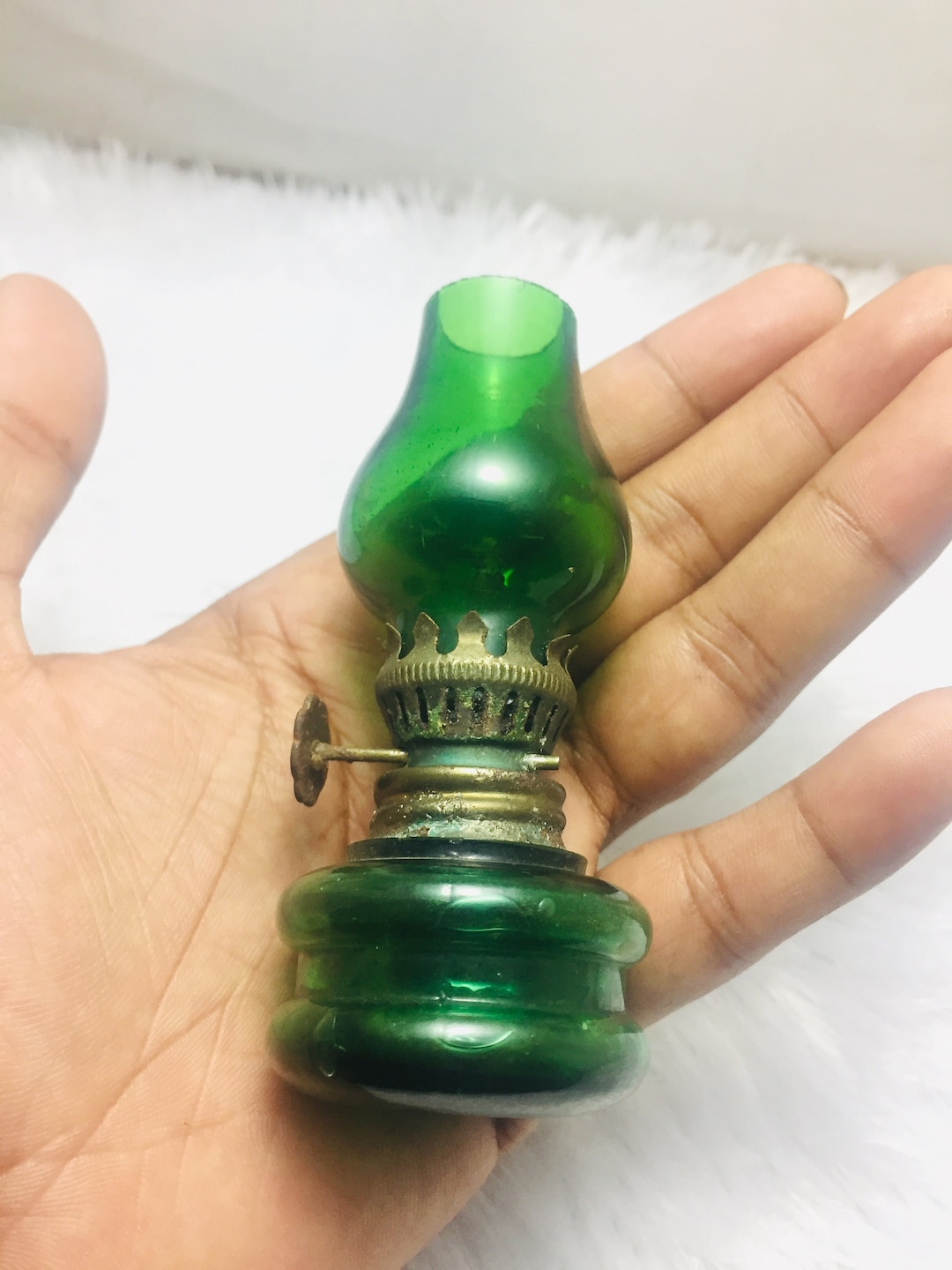 Antique Small Oil Lamp - Etsy
