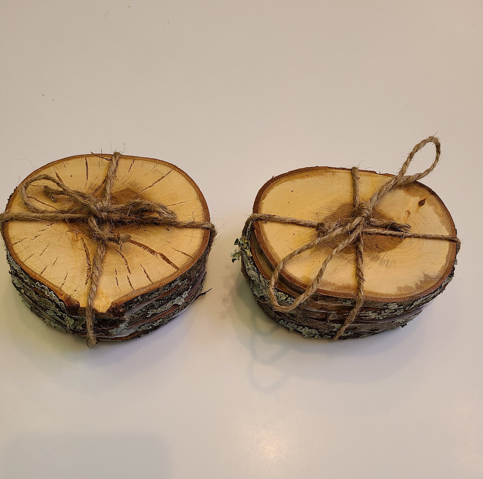 Live Edge Log Coasters Wood Log Coasters Rustic Log - Etsy