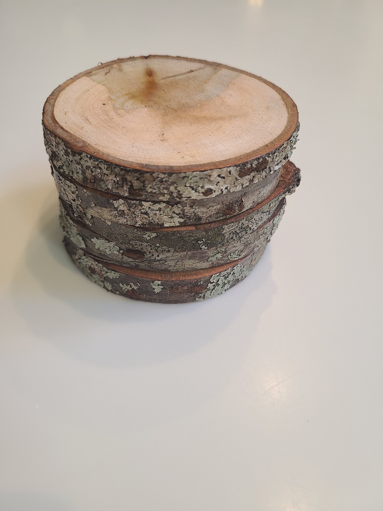 Live Edge Log Coasters | Wood Log Coasters | Rustic Log Coasters | Lake ...