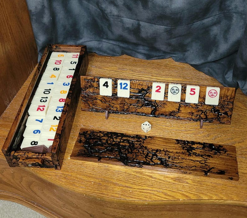 Fractal Handmade Rummikub Game Set - Etsy