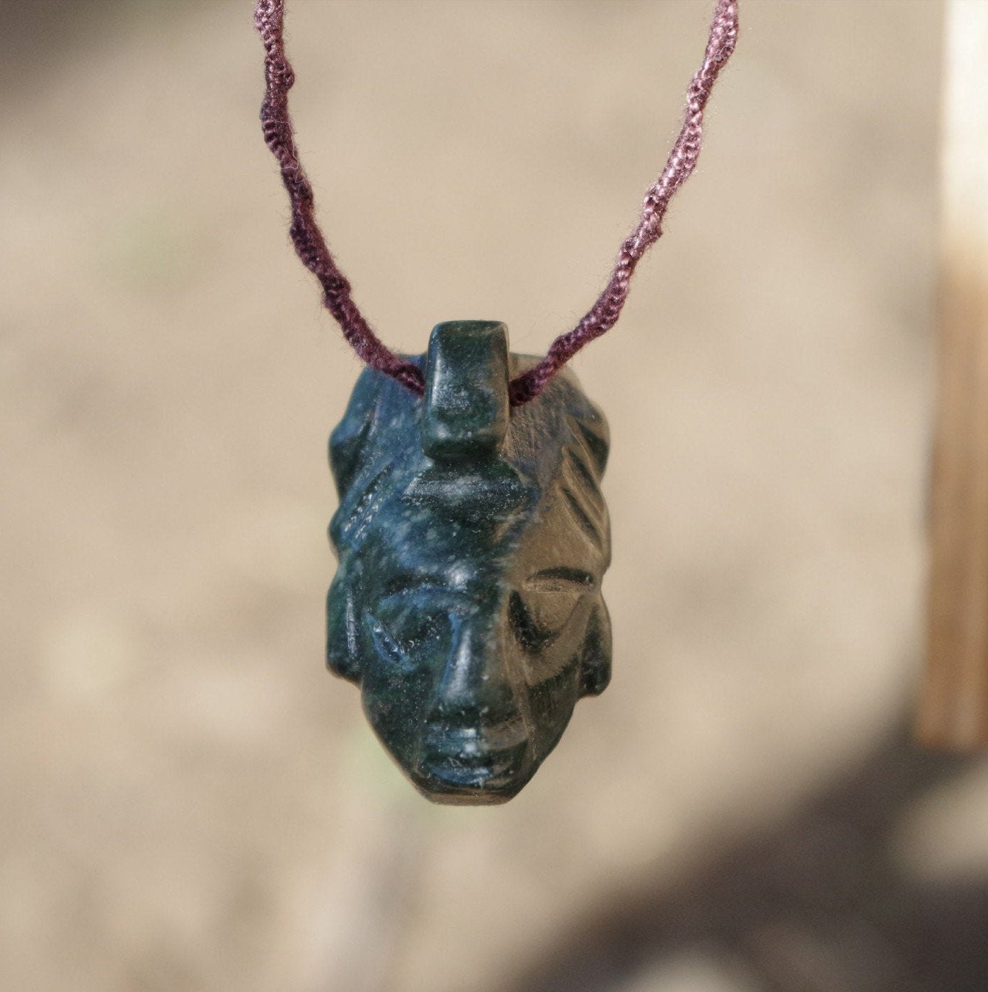 Maya Figura Jade Guatemala cabezita etnica tallada jade | Etsy