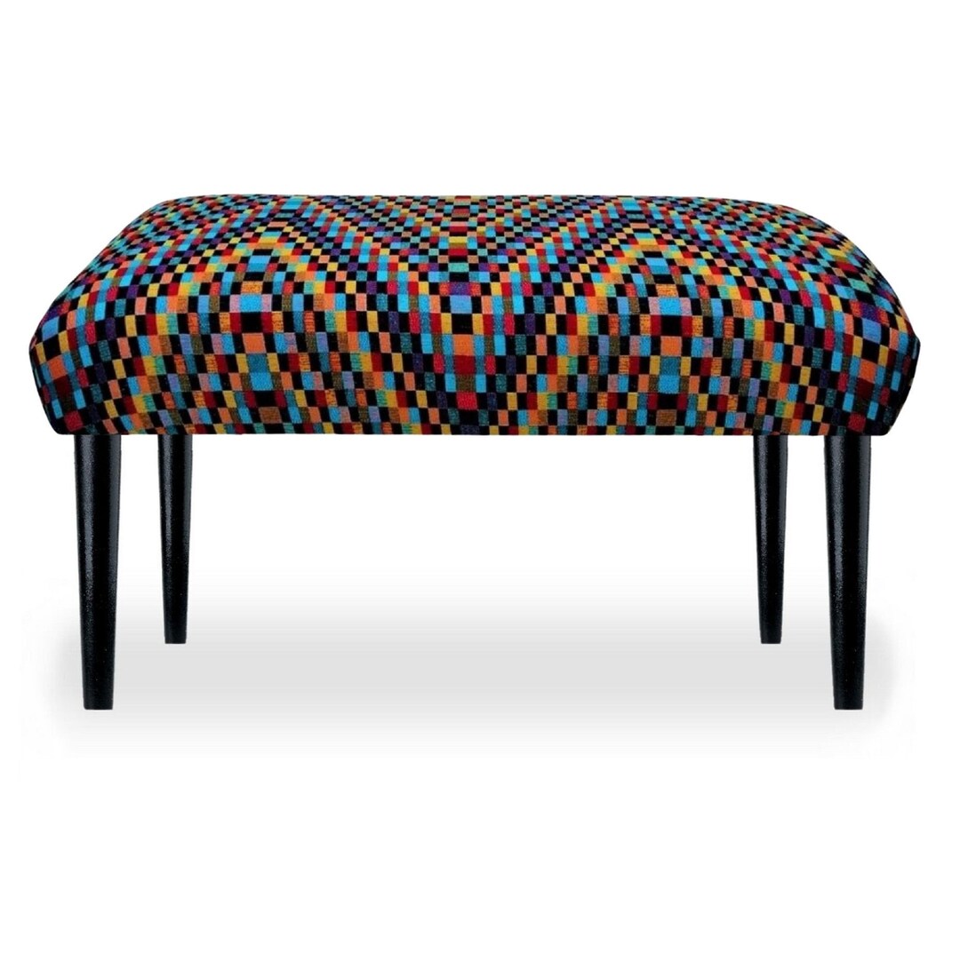 Bench With Patterns, Hallway Bench Seat, to the Room, in Front of Bed ...