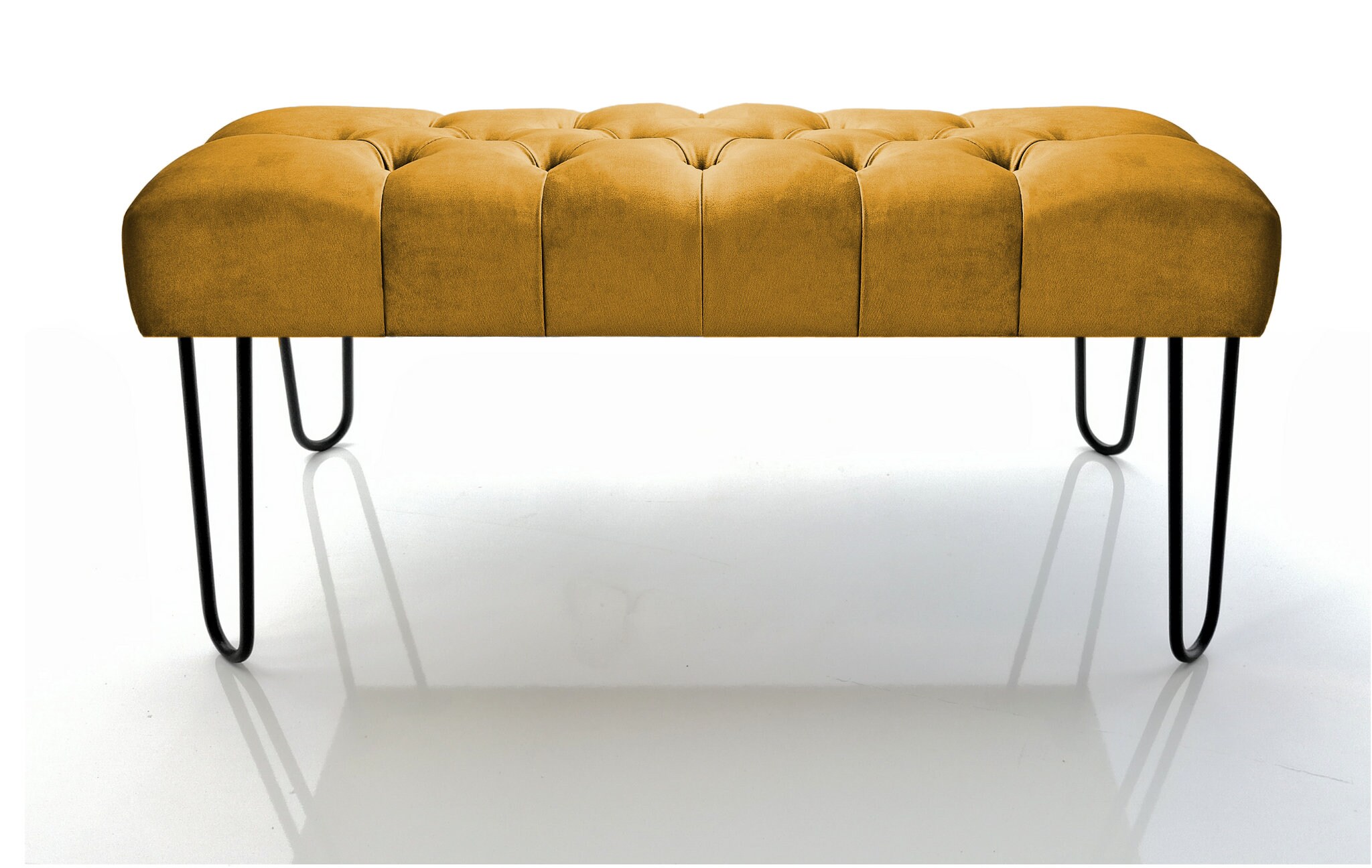 Mustard Velvet Hallway Bench upholstered Seat bench Loft - Etsy UK