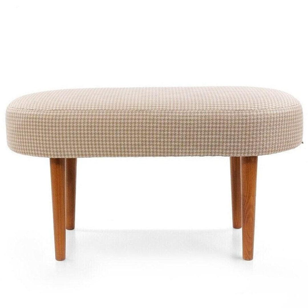 Smooth Bench,industrial, Entryway Bench, Upholstered, Handmade Oval ...