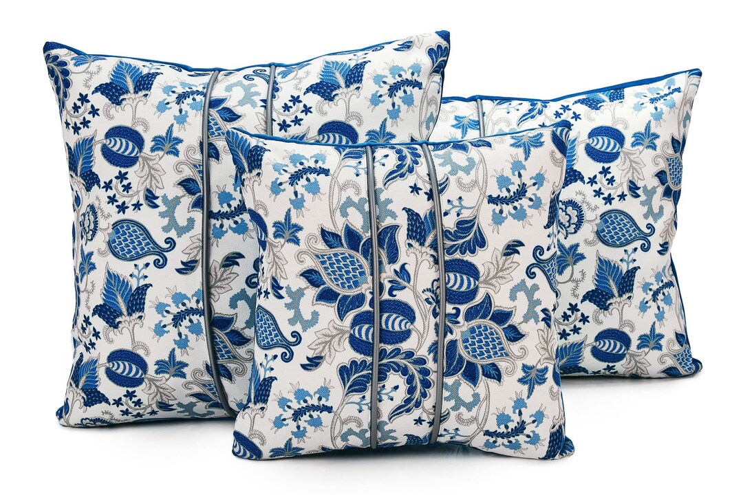 Hamptons Style Cushions, Blue & White Cushions, Patterned Pillows ...
