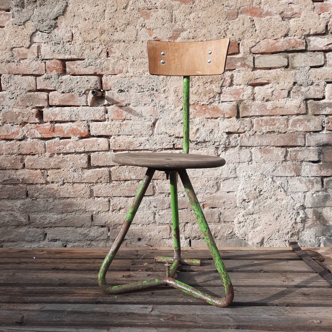 Unique Industrial Metal Chair - Etsy