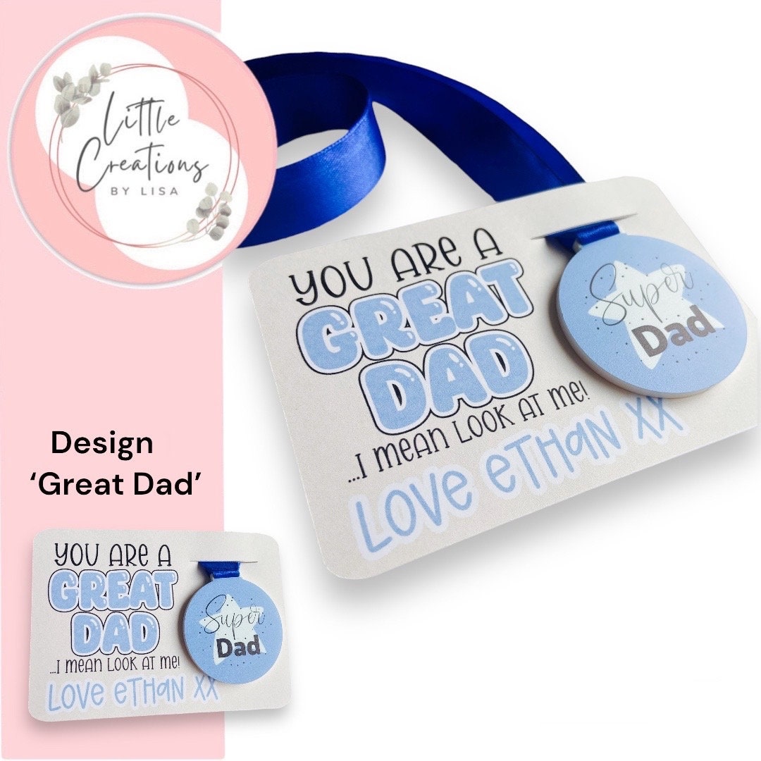 Fathers Day Medal Grandad Dad Daddy Step Dad Grandpa - Etsy UK