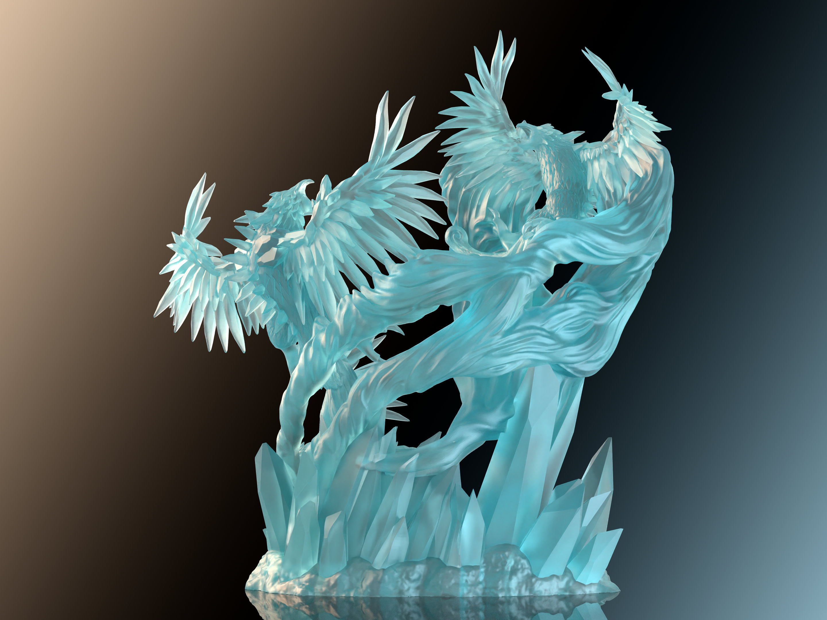 Crystal Phoenix Dice Tower - Hand Painted & Translucent Resin - Etsy
