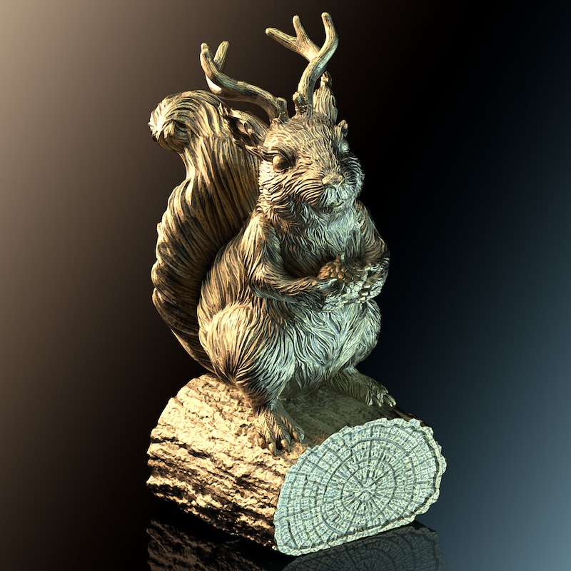 Squirrel Figurine - Etsy