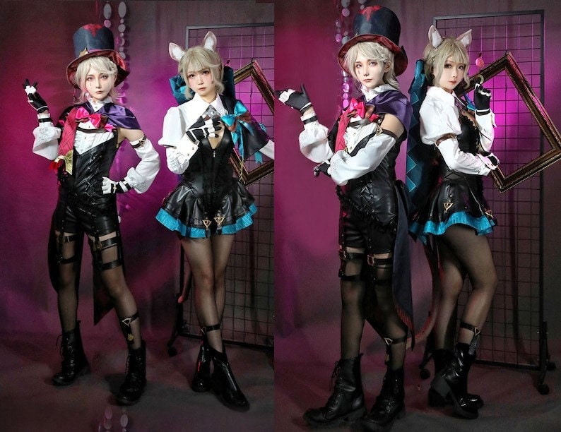 Genshin Impact Lyney Cosplay Costume Lyney Dress Wig Anime - Etsy Australia