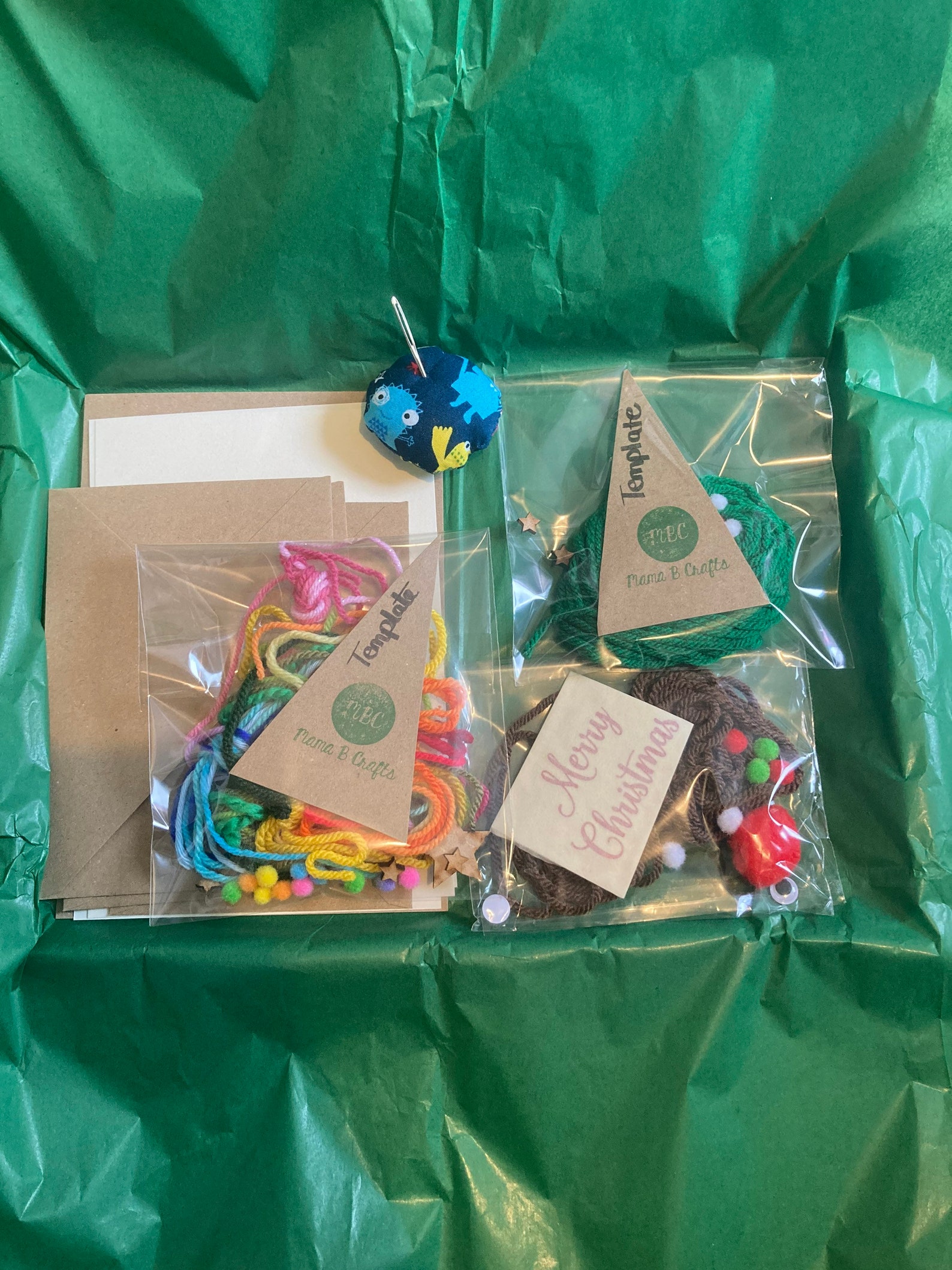 Make Your Own Christmas Card Kit DIY Craft Bag Craft Kits - Etsy