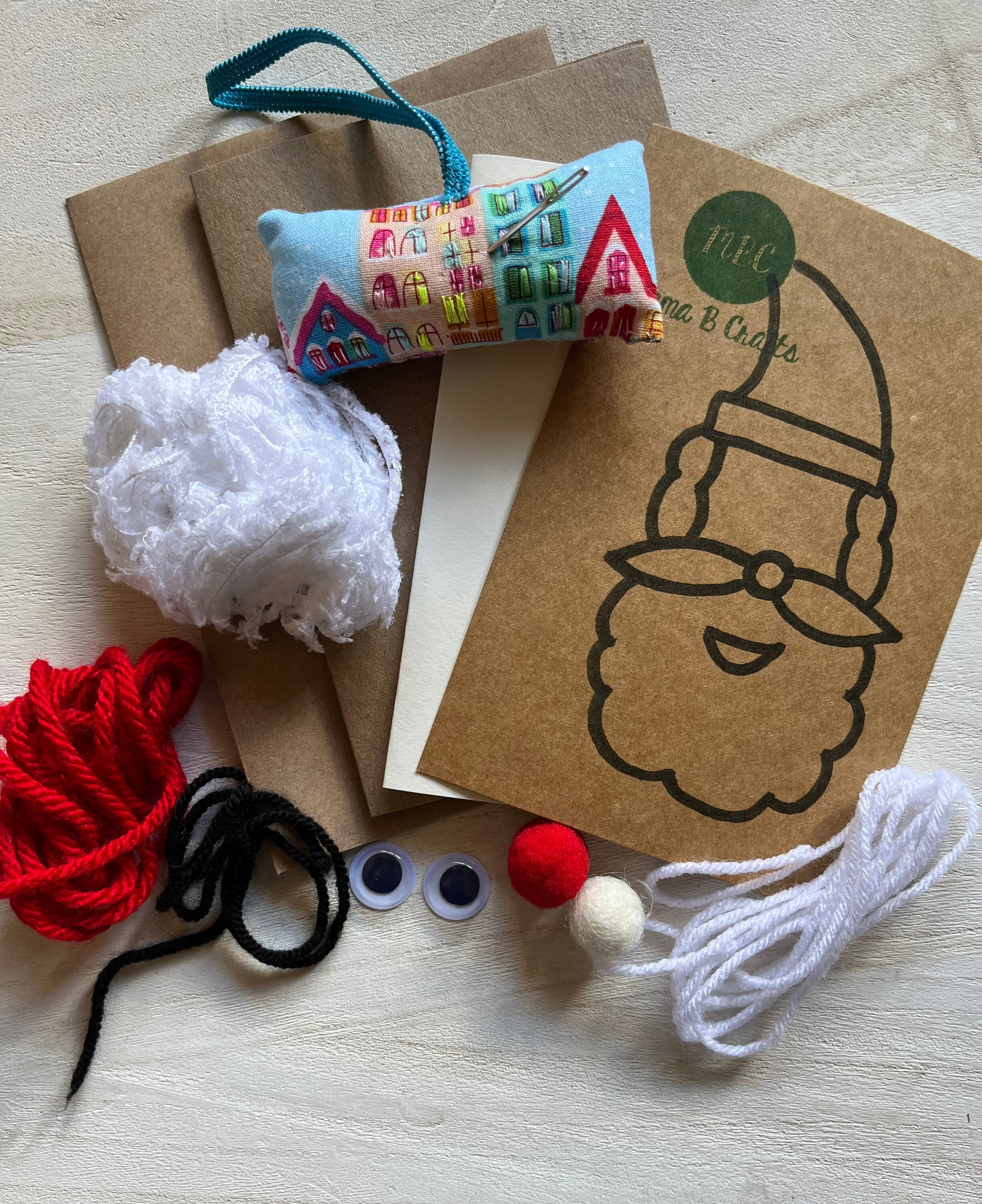 Make Your Own Christmas Card Kit DIY Craft Bag Craft Kits - Etsy