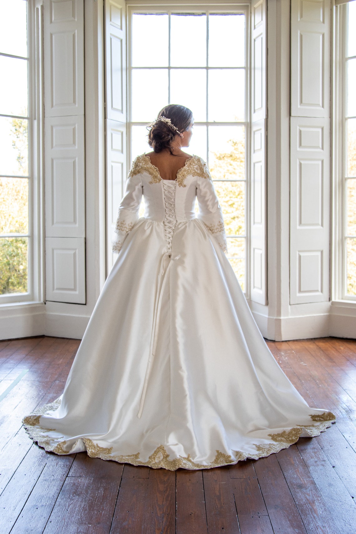 Traditional French Louis Style Wedding Dress, Personalised Dress ...