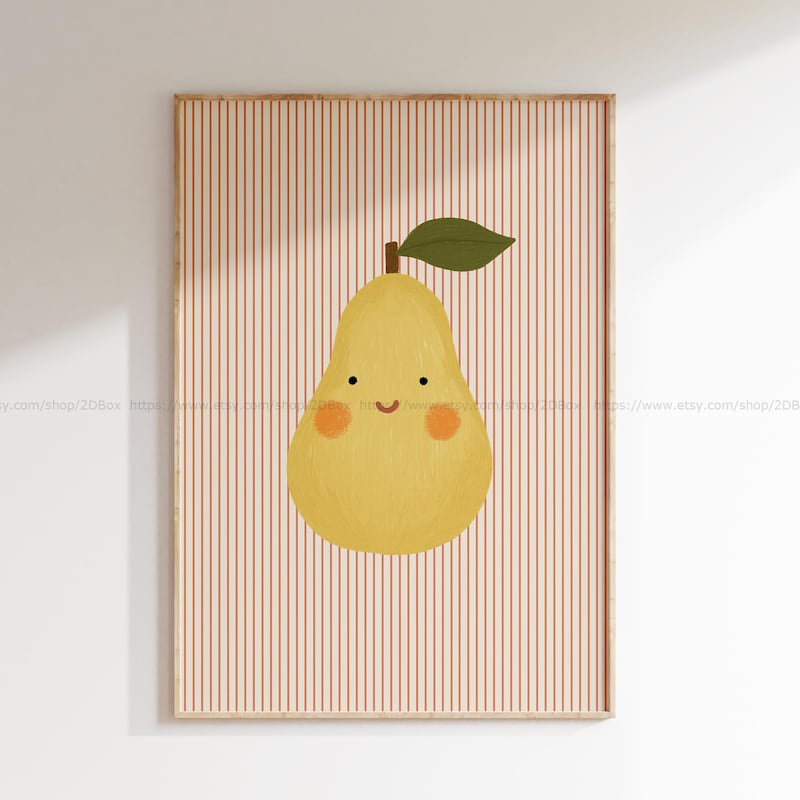 Pear Wall Art - Etsy