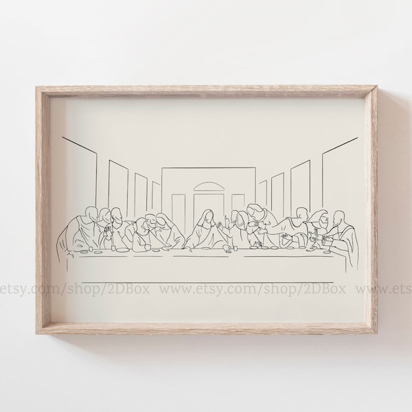 Last Supper Outline - Etsy