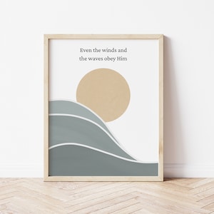 Printable Christian Wall Art Matthew 8:27 Bible Verse Print - Etsy UK