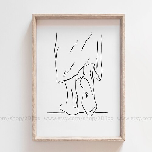 Follow Jesus Jesus Christ Line Art Christian Wall Art - Etsy