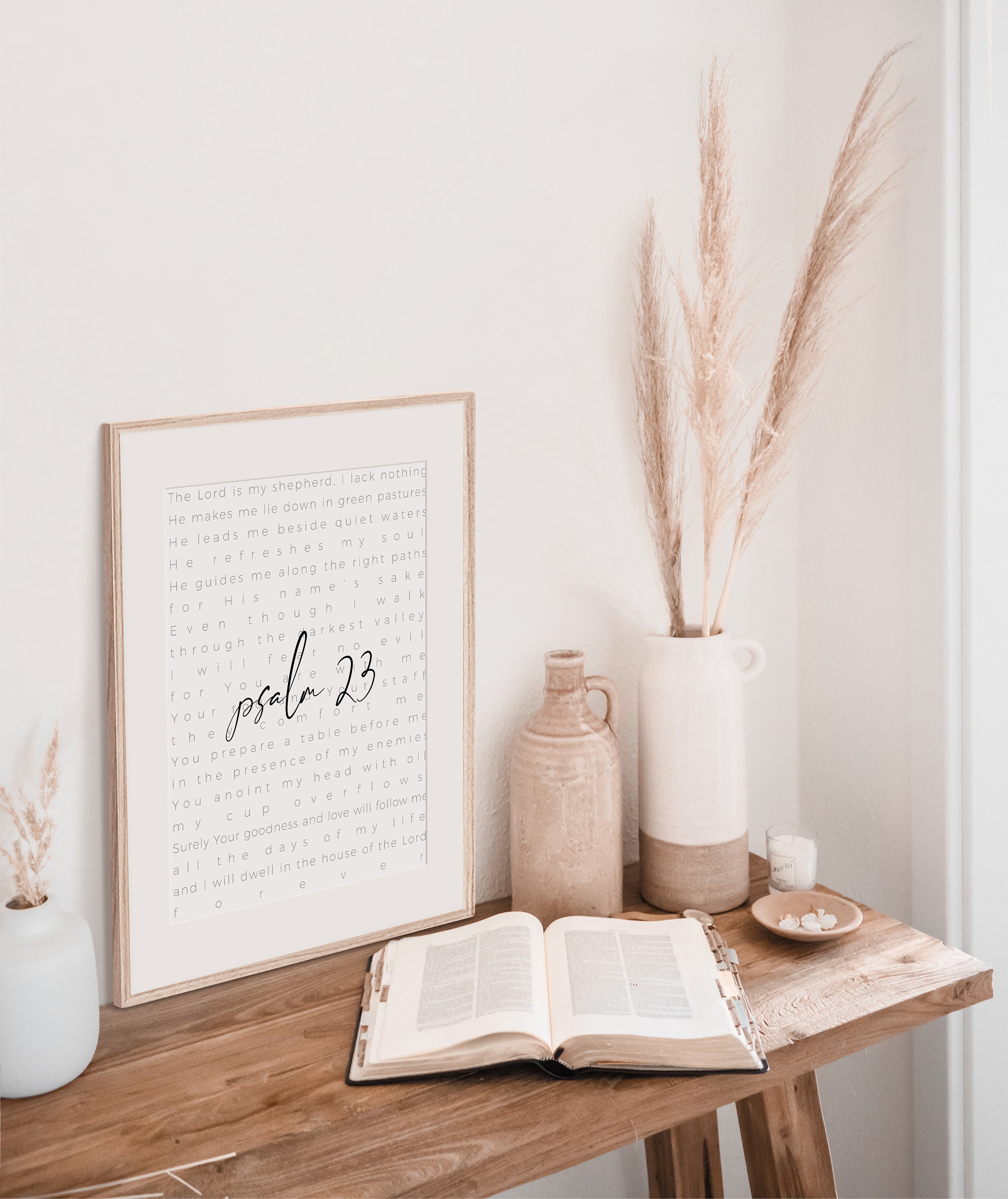 Psalm 23 Wall Art Christian Wall Art Bible Verse Wall Art - Etsy