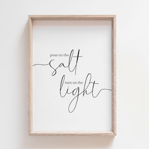 Salt and Light Print | Bible Verse Printable Art | Christian Artwork ...