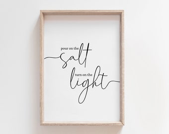 Salt and Light Print Bible Verse Printable Art Christian - Etsy