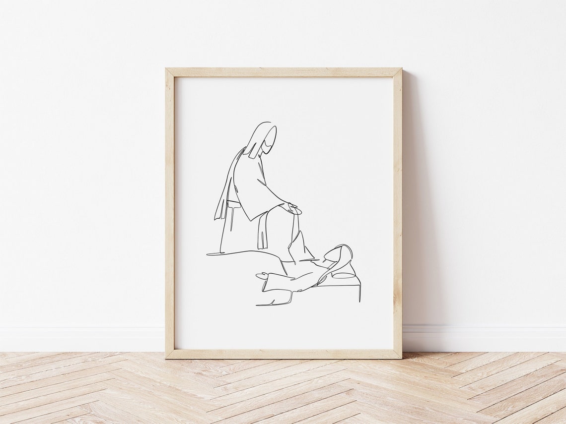 Talitha Koum | Christian Wall Art | Jesus Raises a Dead Girl | Jairus ...