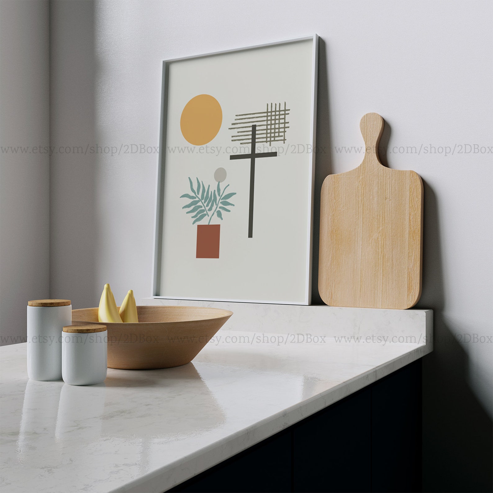 Christian Kitchen Decor Set of 3 Prints, Minimalist Midcentury ...