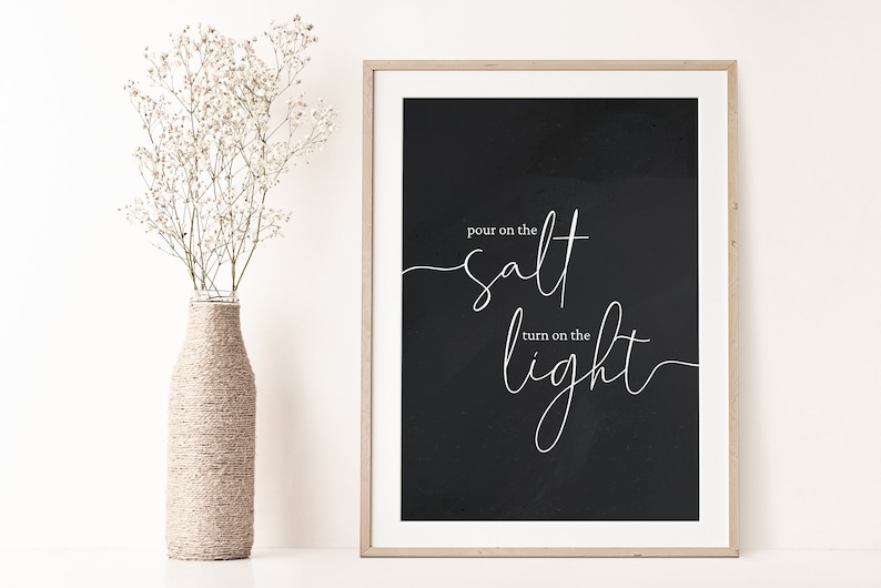 Salt and Light Print Bible Verse Printable Art Christian - Etsy