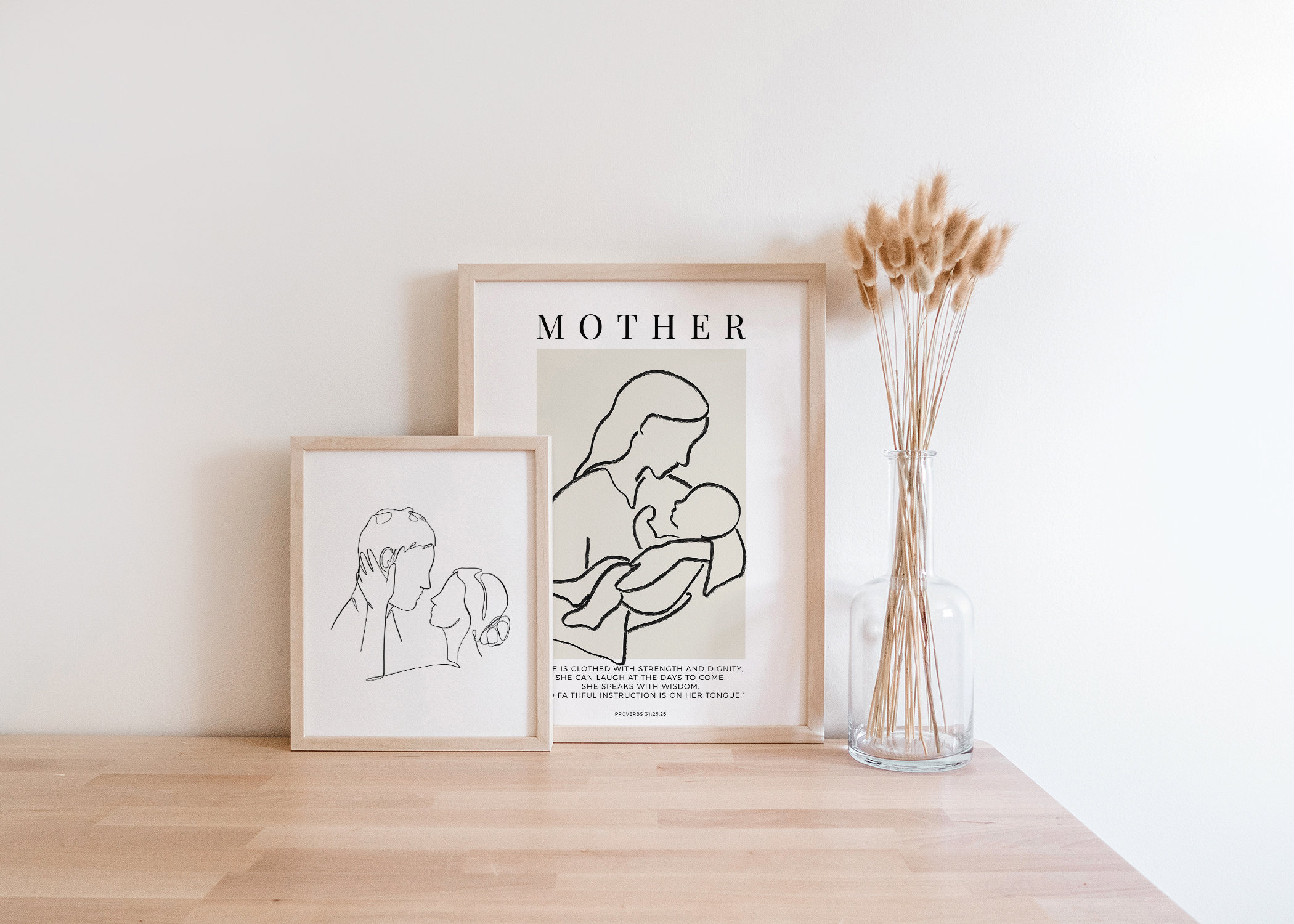 Mother Christian Wall Art Bible Verse Wall Art Christian | Etsy