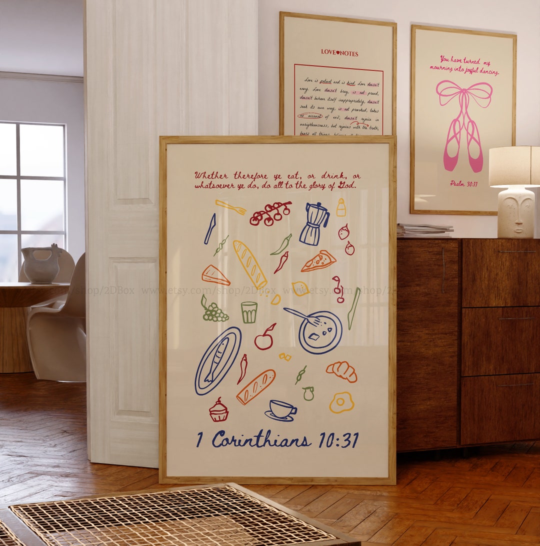 1 Corinthians 10:31, All to the Glory of God, Modern Christian Art ...