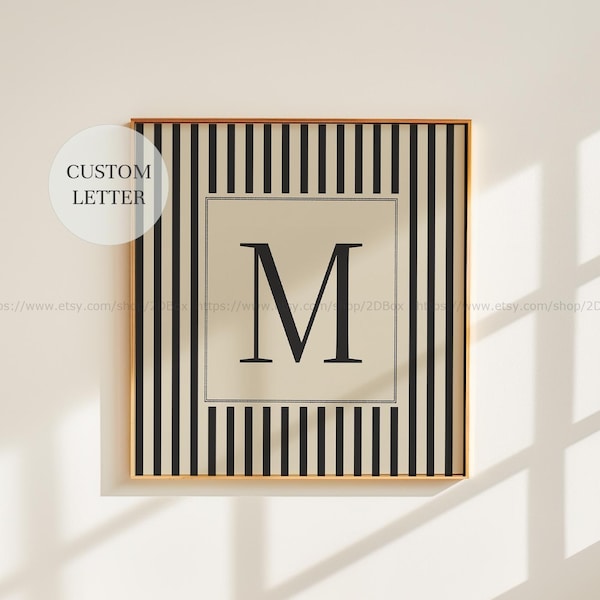 Initial Poster - Etsy