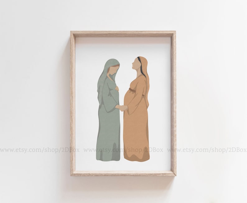 The Visitation Art Print the Almighty Has Done Great Things - Etsy
