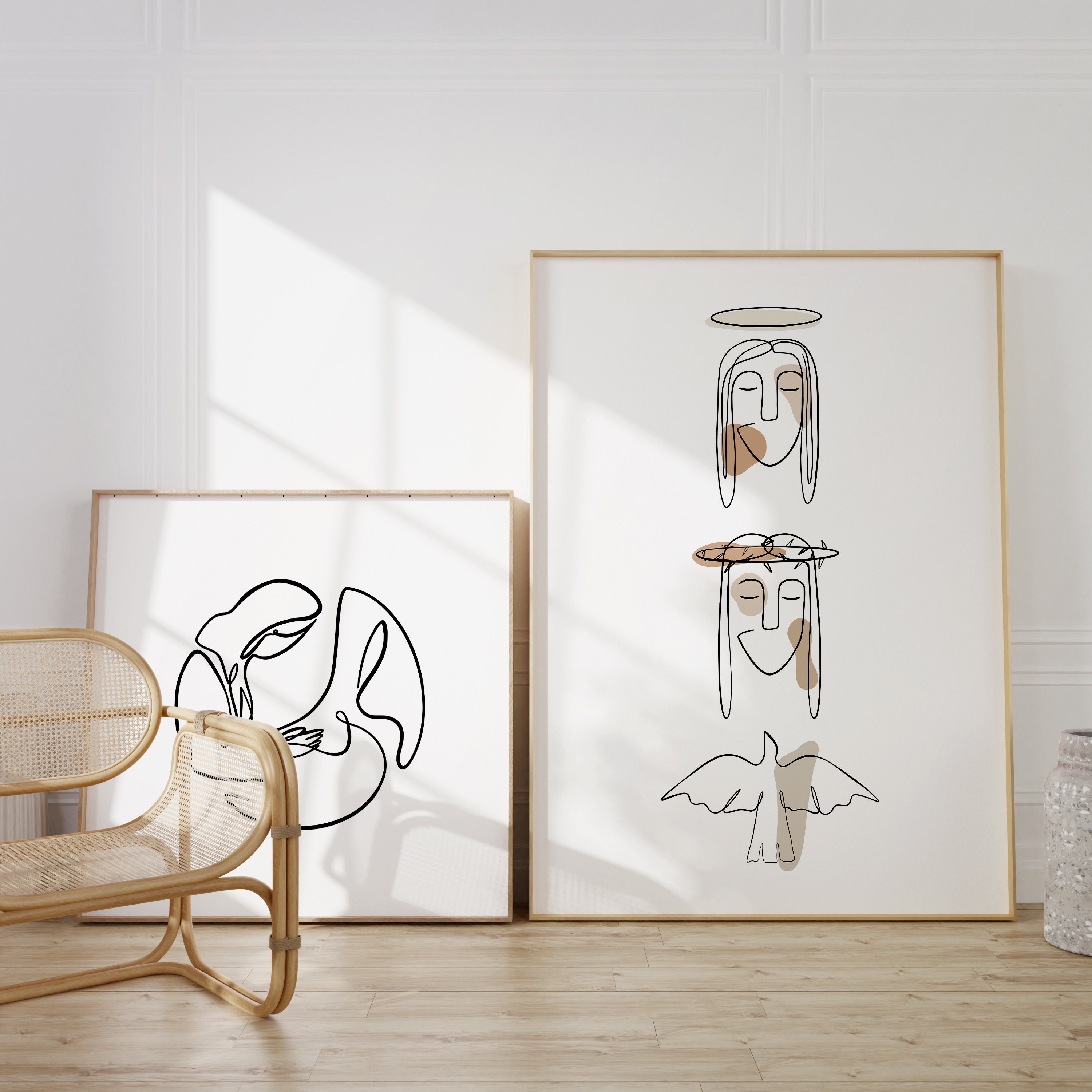 Holy Trinity Wall Decor | Father Spirit Son Poster, Christian Printable ...