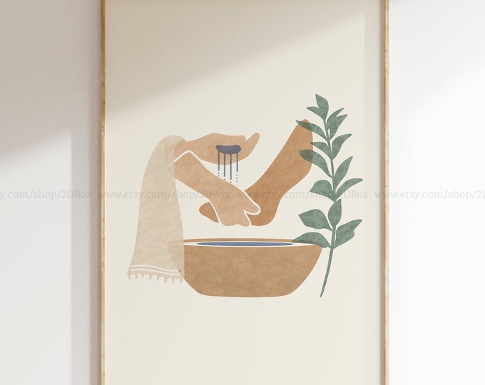 The Ten Commandments Print, 10 Commandments Boho Wall Art, Exodus 20 ...