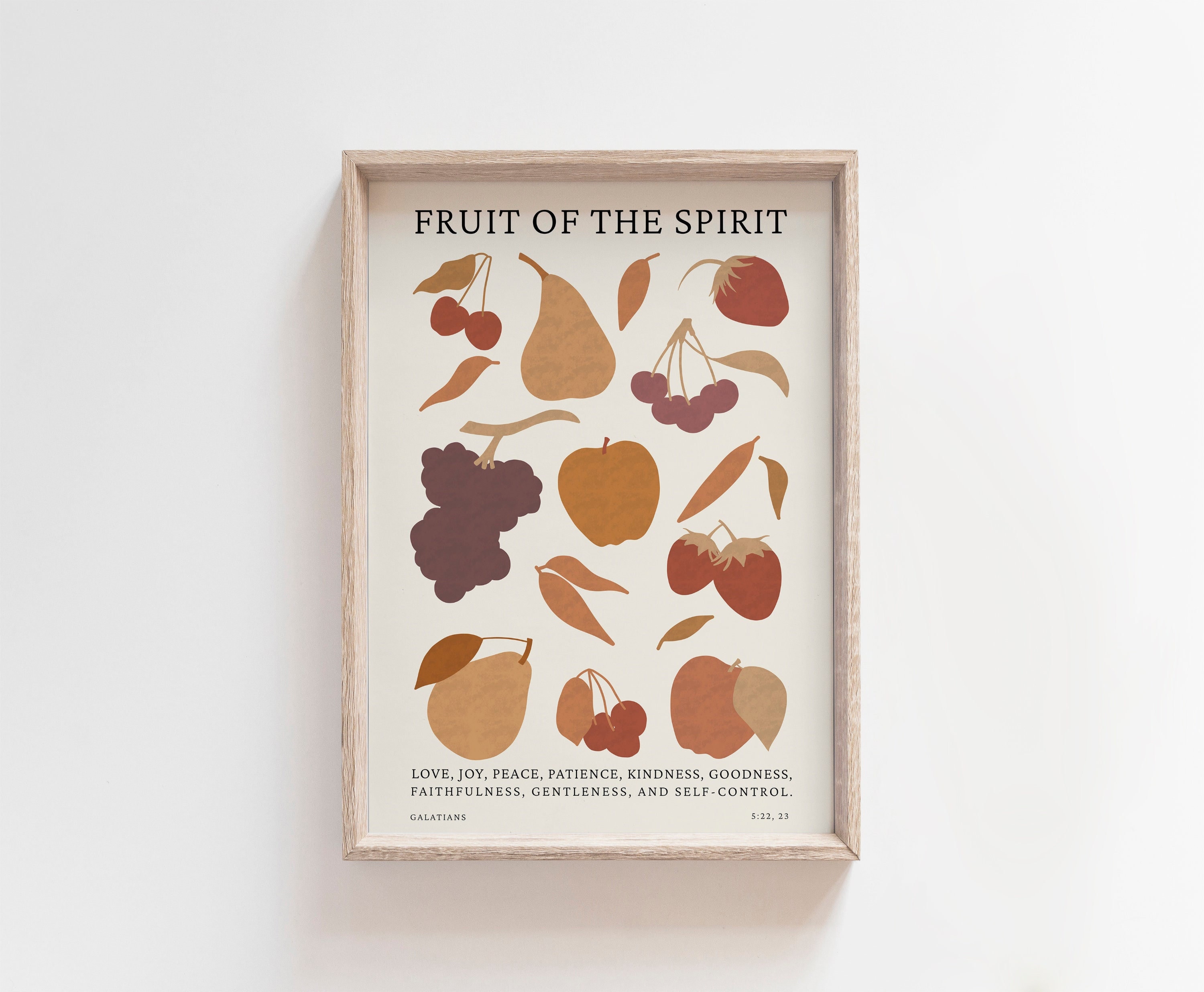 Fruit of the Spirit Print Galatians 5:22-23 Poster - Etsy