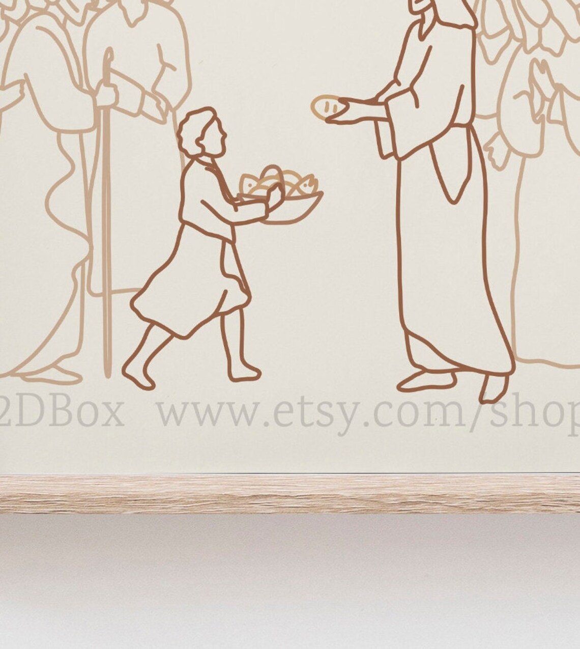 Miracle of the Loaves and Fishes Feeding the Multitude - Etsy