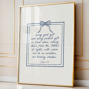 Blue Bible Verse Set of 3, Christian Printable Art, Christian Teen Room ...