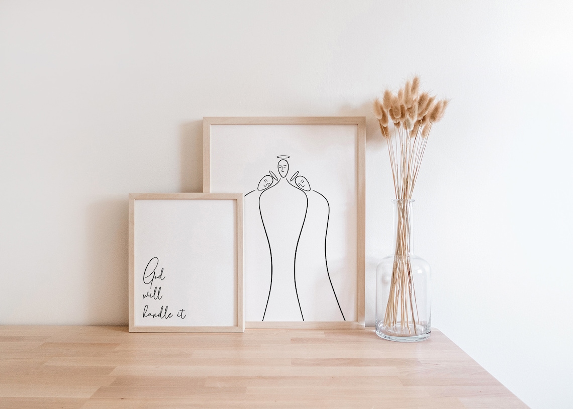 Holy Trinity Abstract Print | Religious Art | Christian Wall Decor ...