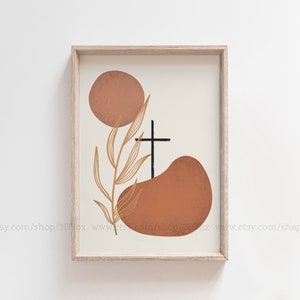 Beige Christian Wall Art | Neutral Religious Prints | Warm Colors ...