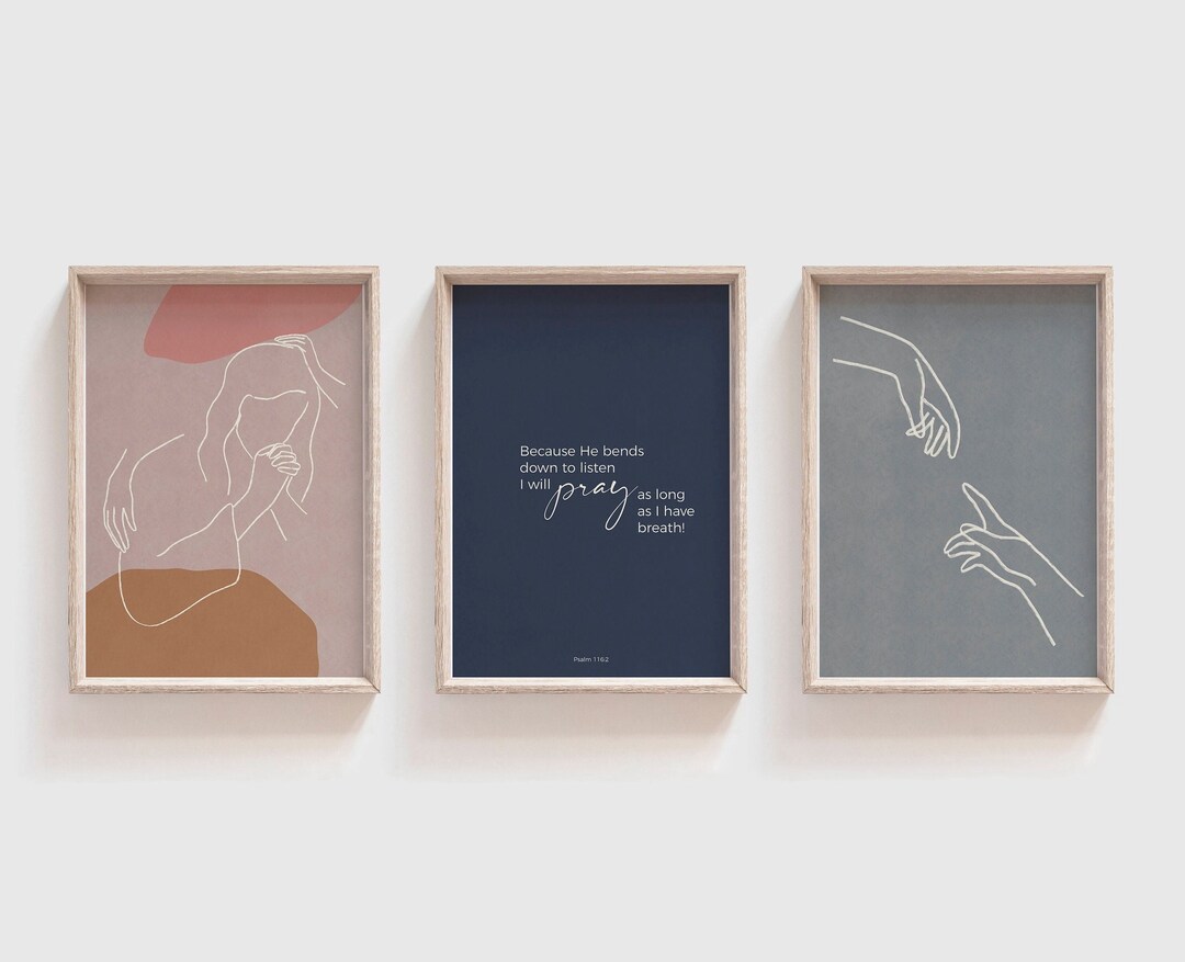 Psalm 116:2 | Colorful Christian Print | Christian Wall Art | Religious ...