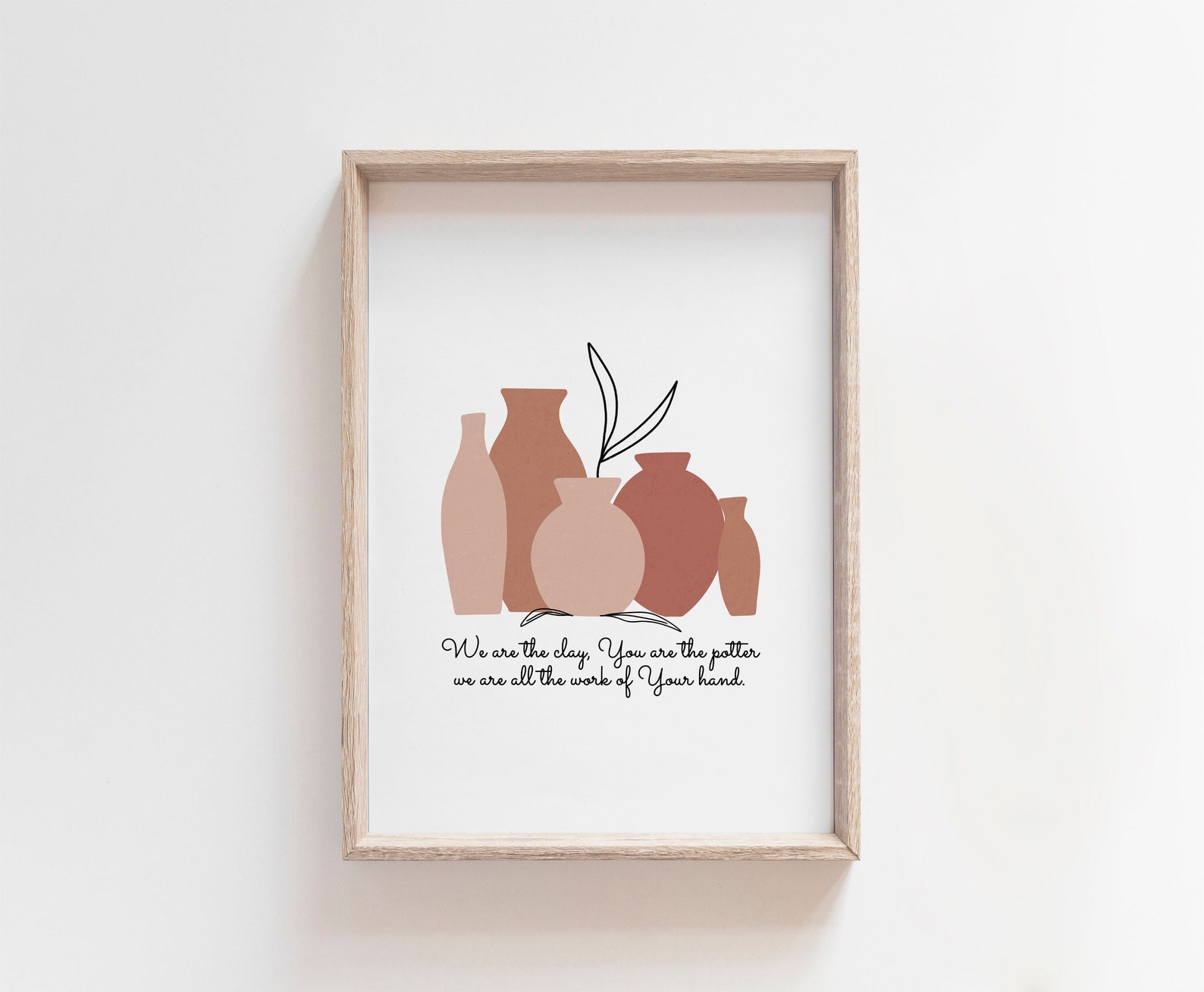 Modern Christian Decor Boho Scripture Wall Art We Are the - Etsy