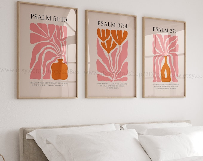 Christian Printed Poster Decor 'goodness of God' Poster Pink and Orange ...