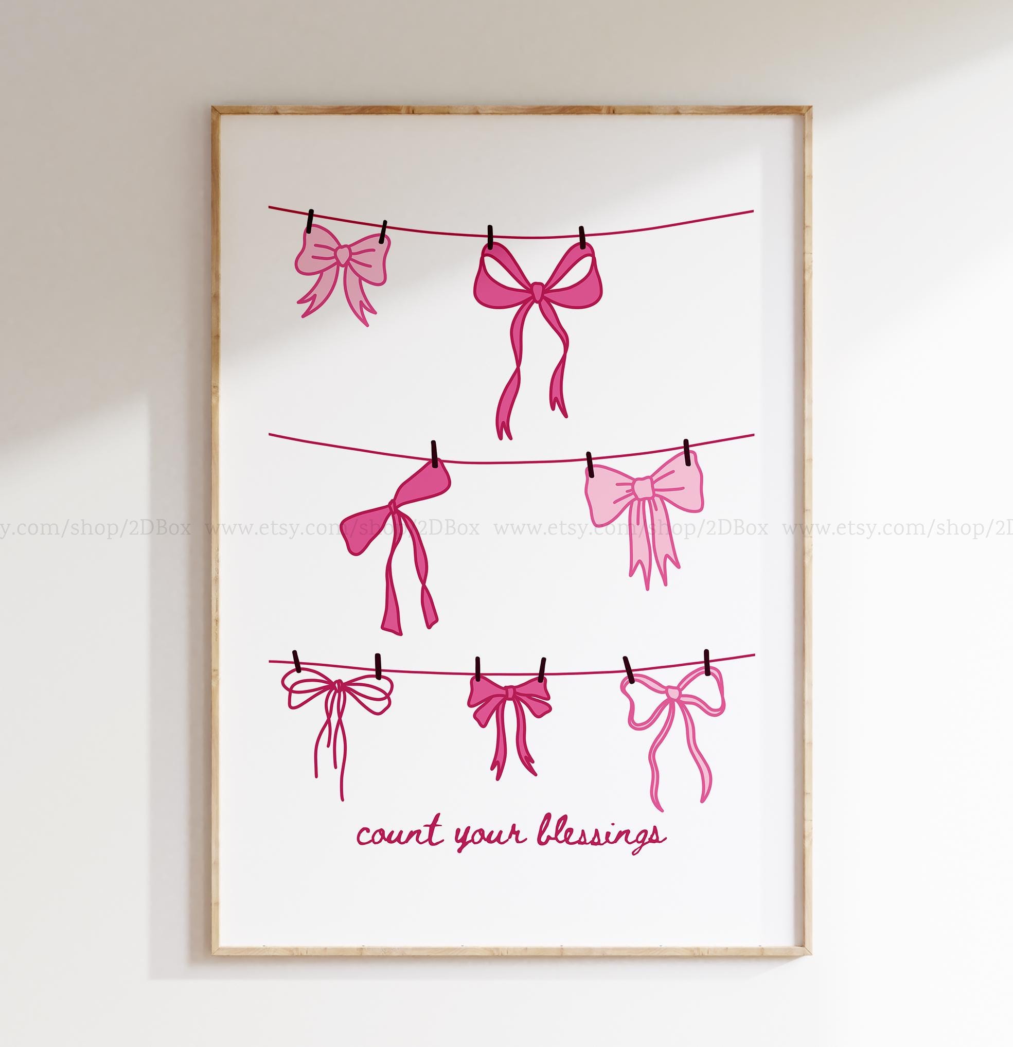 Pink Christian Blessings Posters Set of 3 Modern Christian Decor ...