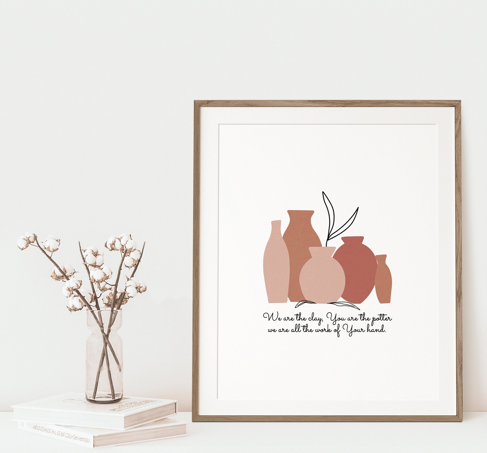 Modern Christian Decor Boho Scripture Wall Art We Are the - Etsy