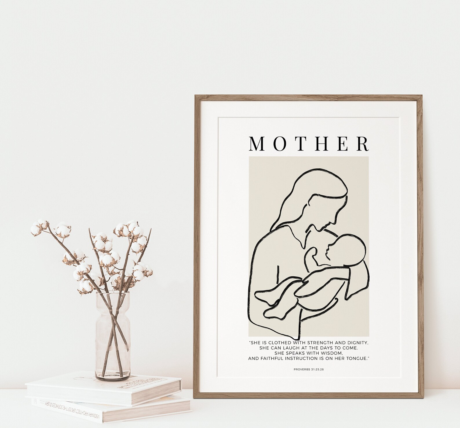 Mother | Christian Wall Art | Bible Verse Wall Art | Christian Artwork ...