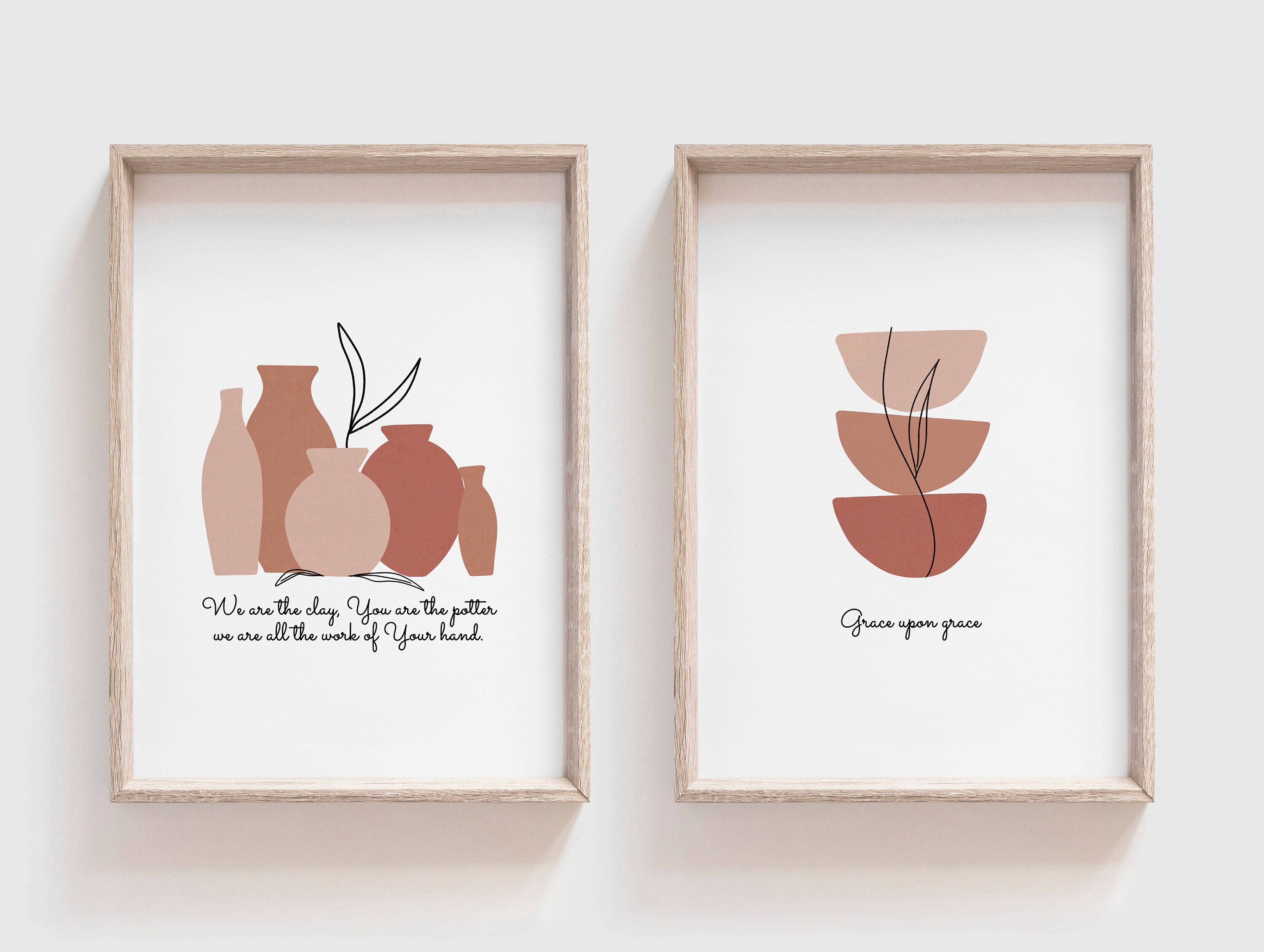 Modern Scripture Decor Christian Print Wall Art Abstract - Etsy